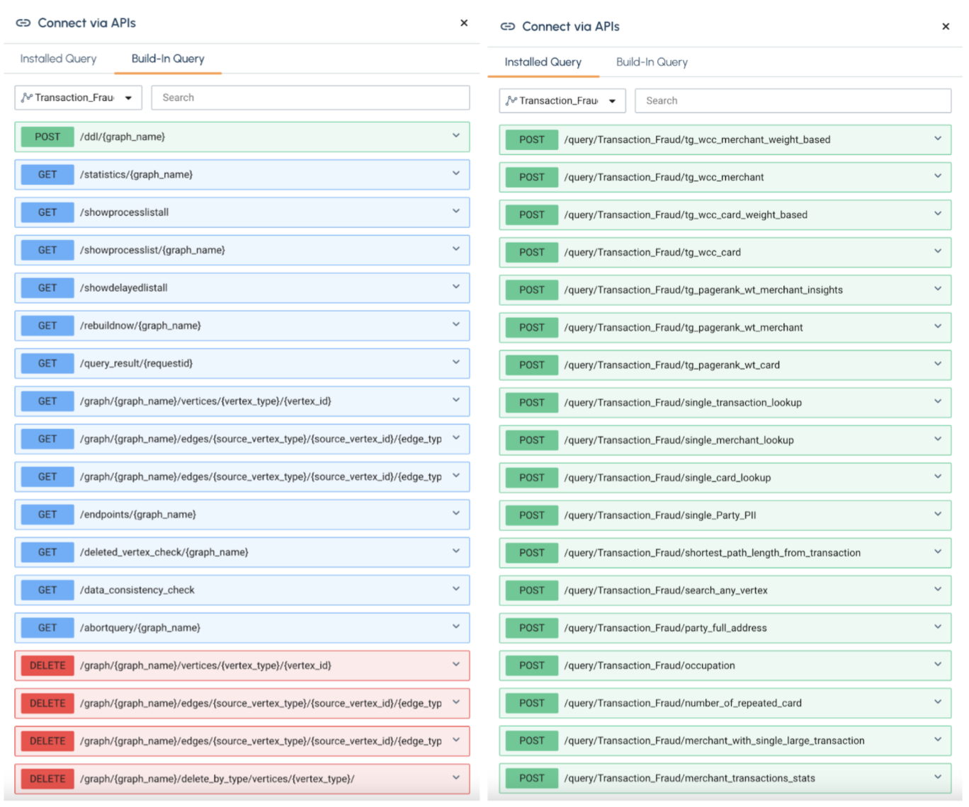 Connect via APIs :: TigerGraph Savanna